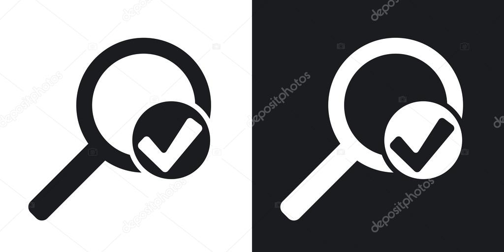 Magnifier sign with check mark icons. Stock Vector Image by ©RealVector ...