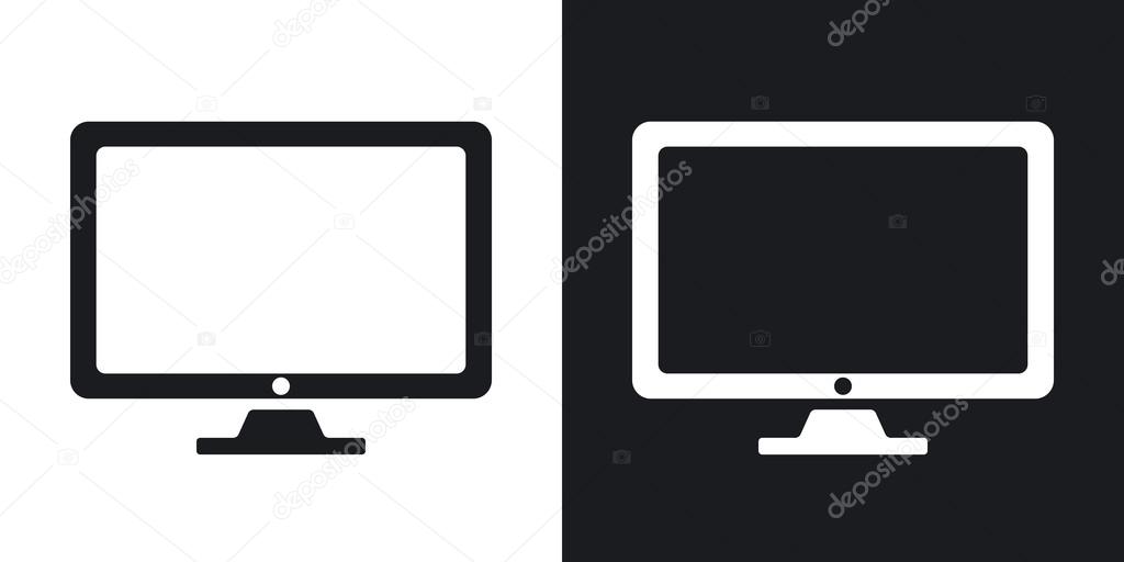 Computer monitor icons. Stock Vector by ©RealVector 107040284