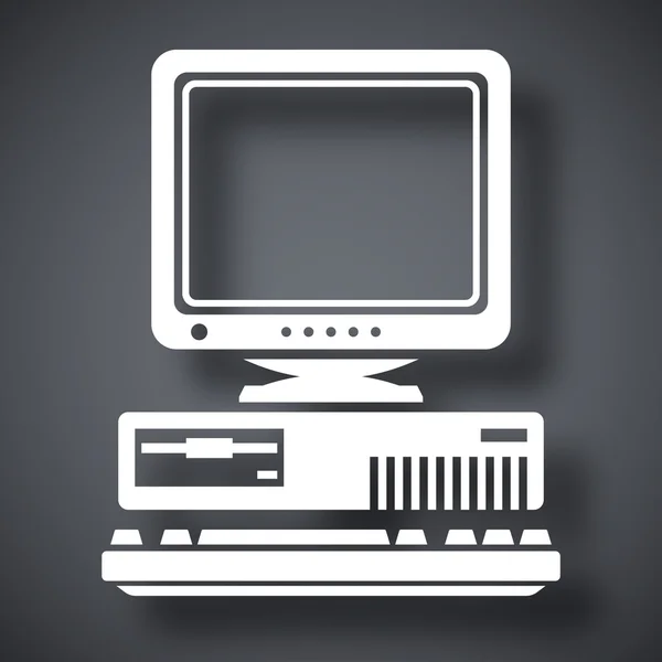 Monitor icon, blank screen Stock Vector by ©RealVector 79795892