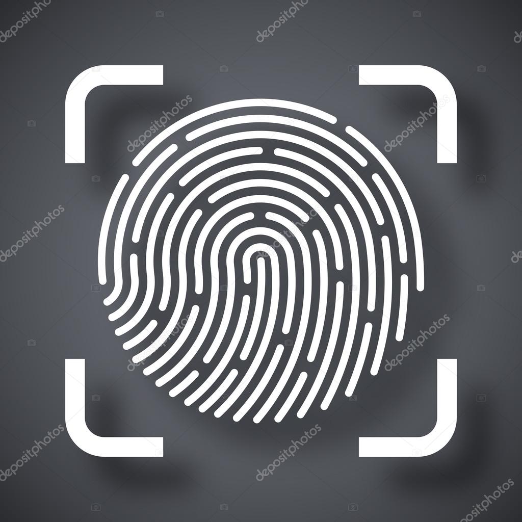 Touch id Fingerprint icon Stock Vector Image by ©RealVector #123221008