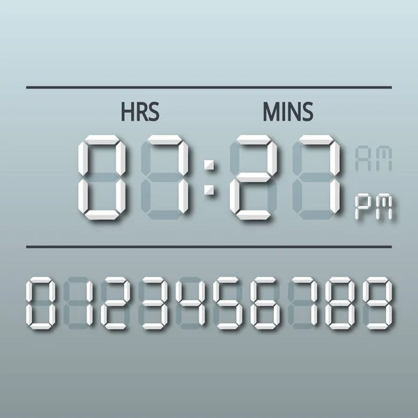 100,000 Digital clock font Vector Images | Depositphotos