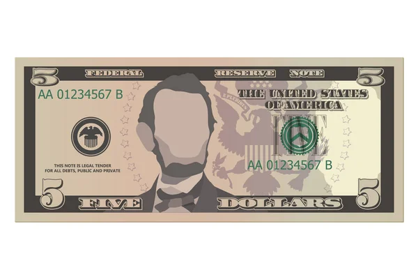 68 5 dollar bill Vector Images | Depositphotos