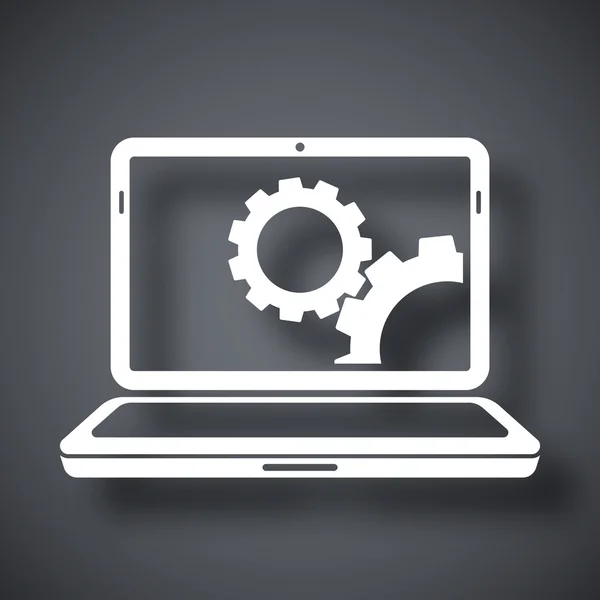 Laptop settings symbol Vector Art Stock Images | Depositphotos