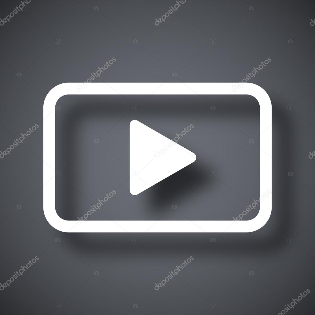 Play button icon Stock Vector Image by ©RealVector #59281825