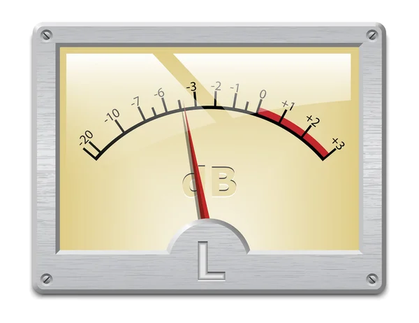 Analog signal meter on white background — Stock Vector © RealVector ...