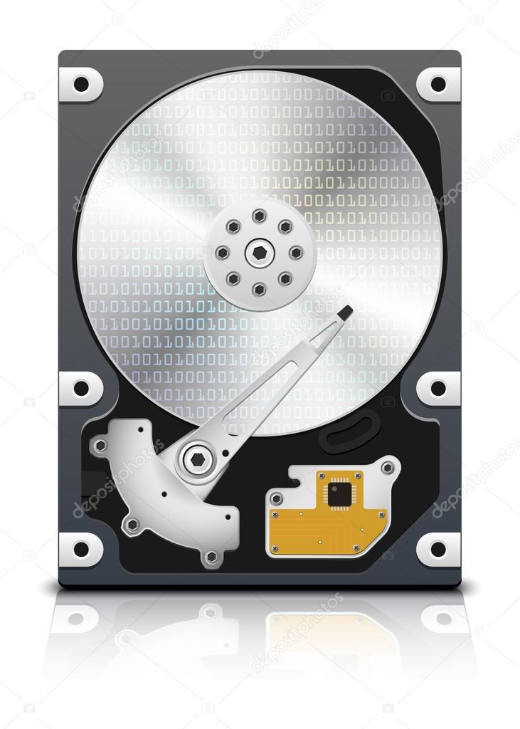 HDD with machine code Stock Vector Image by ©RealVector #78794802