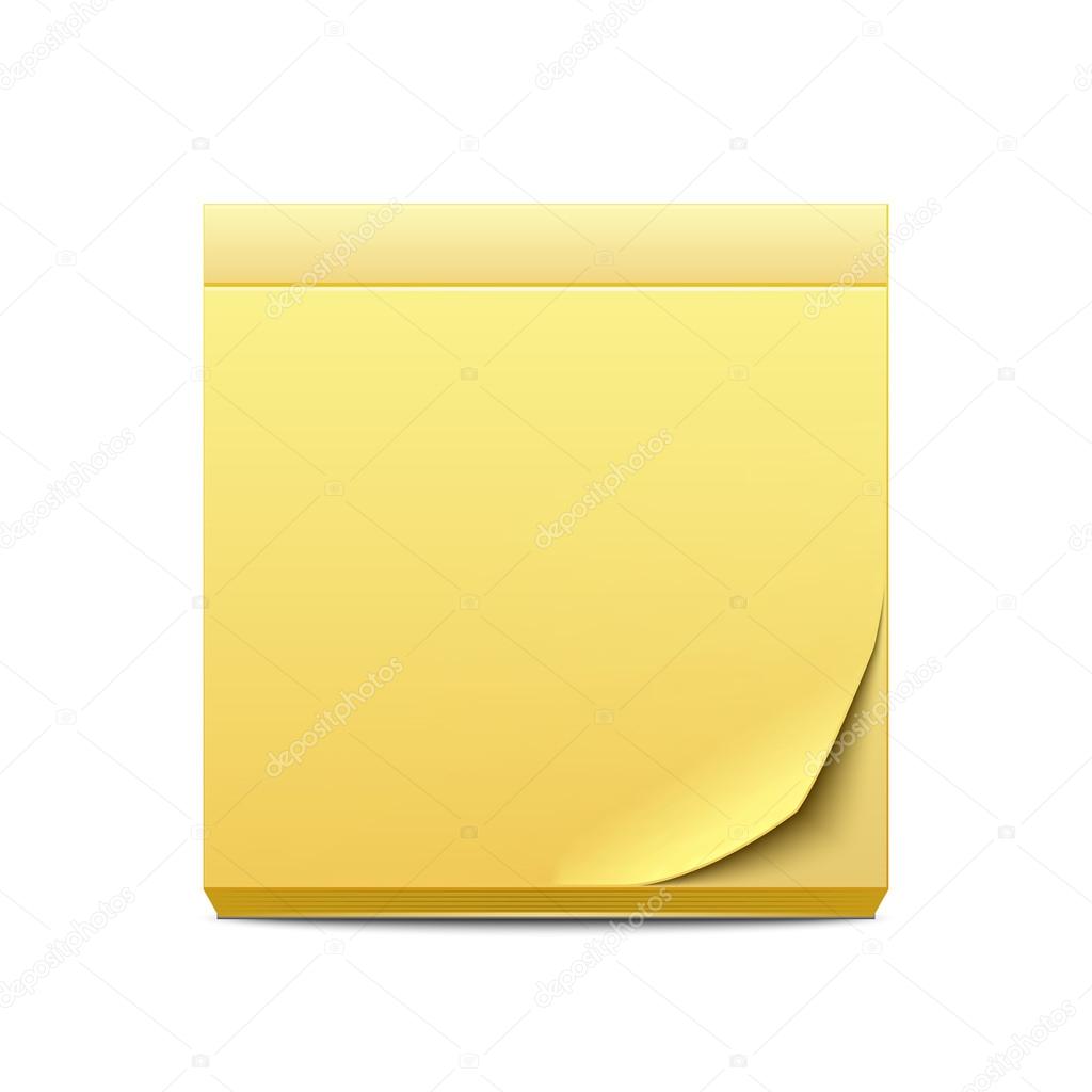 Yellow sticky note paper Stock Vector Image by ©RealVector #79036620