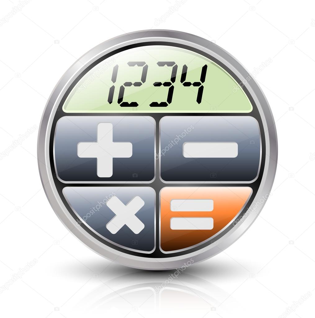 Calculator icon with symbols Stock Vector Image by ©RealVector #79036656