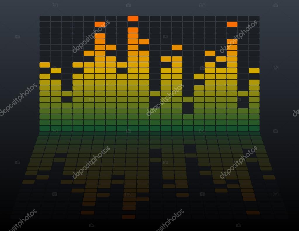 Digital equalizer background Stock Vector Image by ©RealVector #79124680