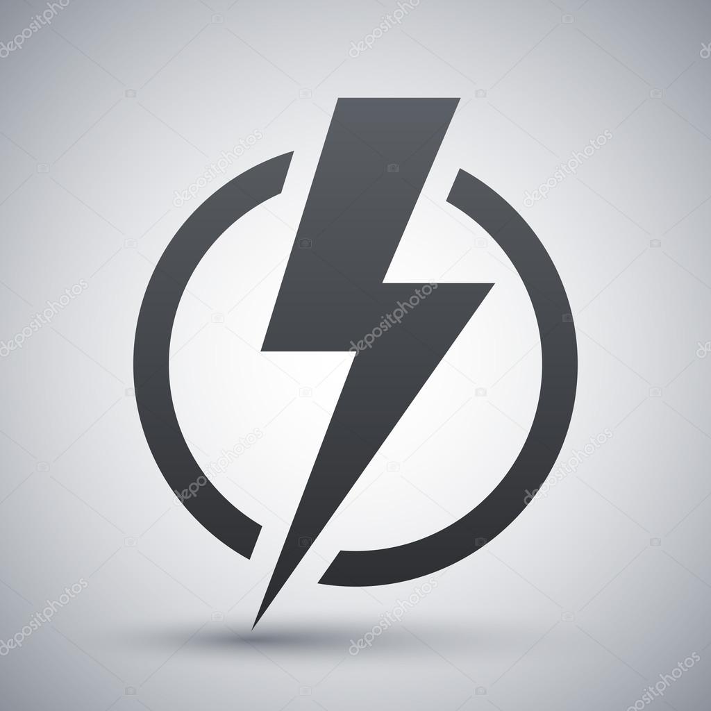 Rayo, icono de la electricidad Vector de stock por ©RealVector 79385702