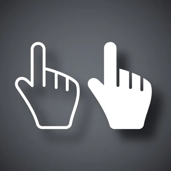 Hand cursor icons. Stock Vector by ©RealVector 107040992