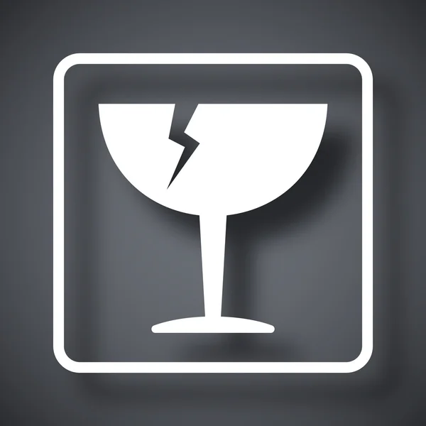 Breakable or fragile material packaging symbol Stock Vector by ...