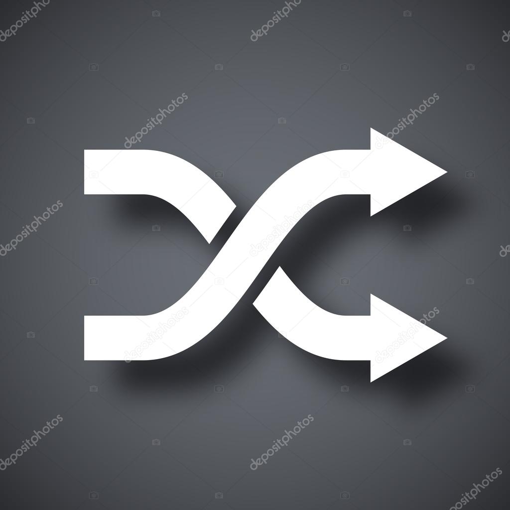 Shuffle Icon Vector