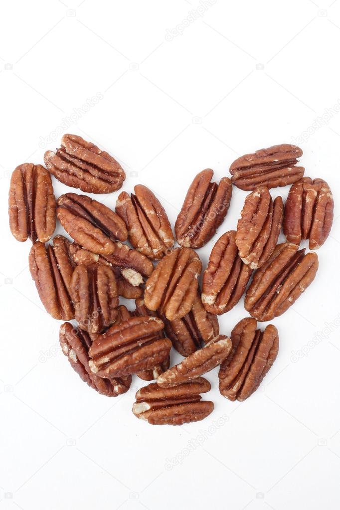 Heart of pecan nuts Stock Photo by ©luknaja 55639709