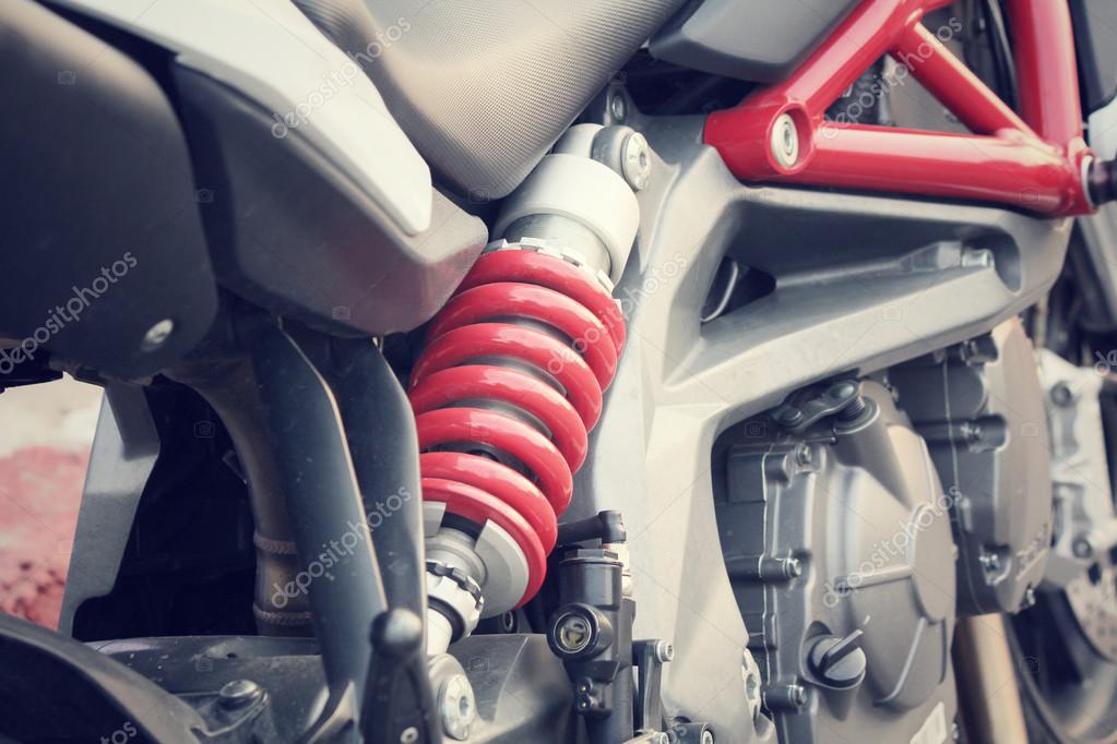 Shock absorber motorcycle — Stock Photo © luknaja #65012917