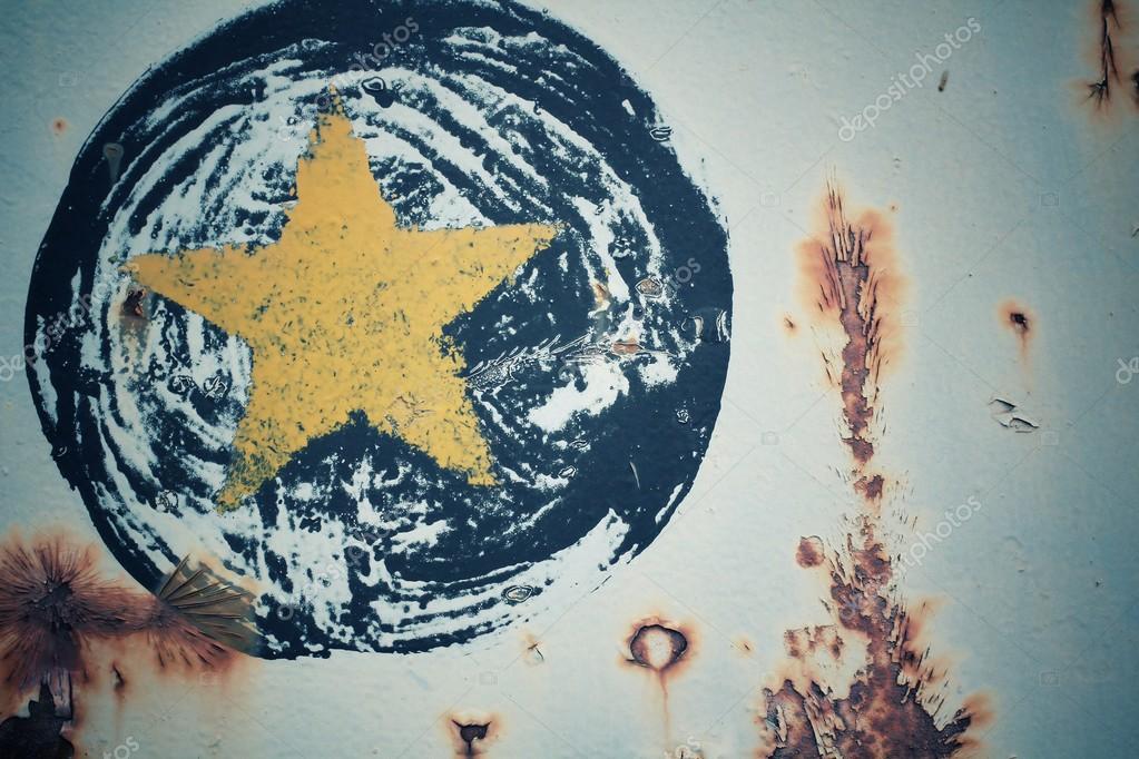 Star on steel rust background Stock Photo by ©luknaja 75858479
