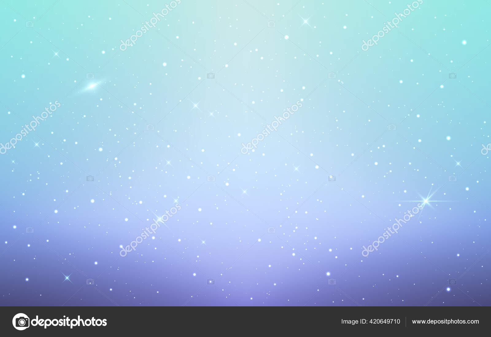 Space background. Soft light cosmos with shining stars. Magic infinite ...