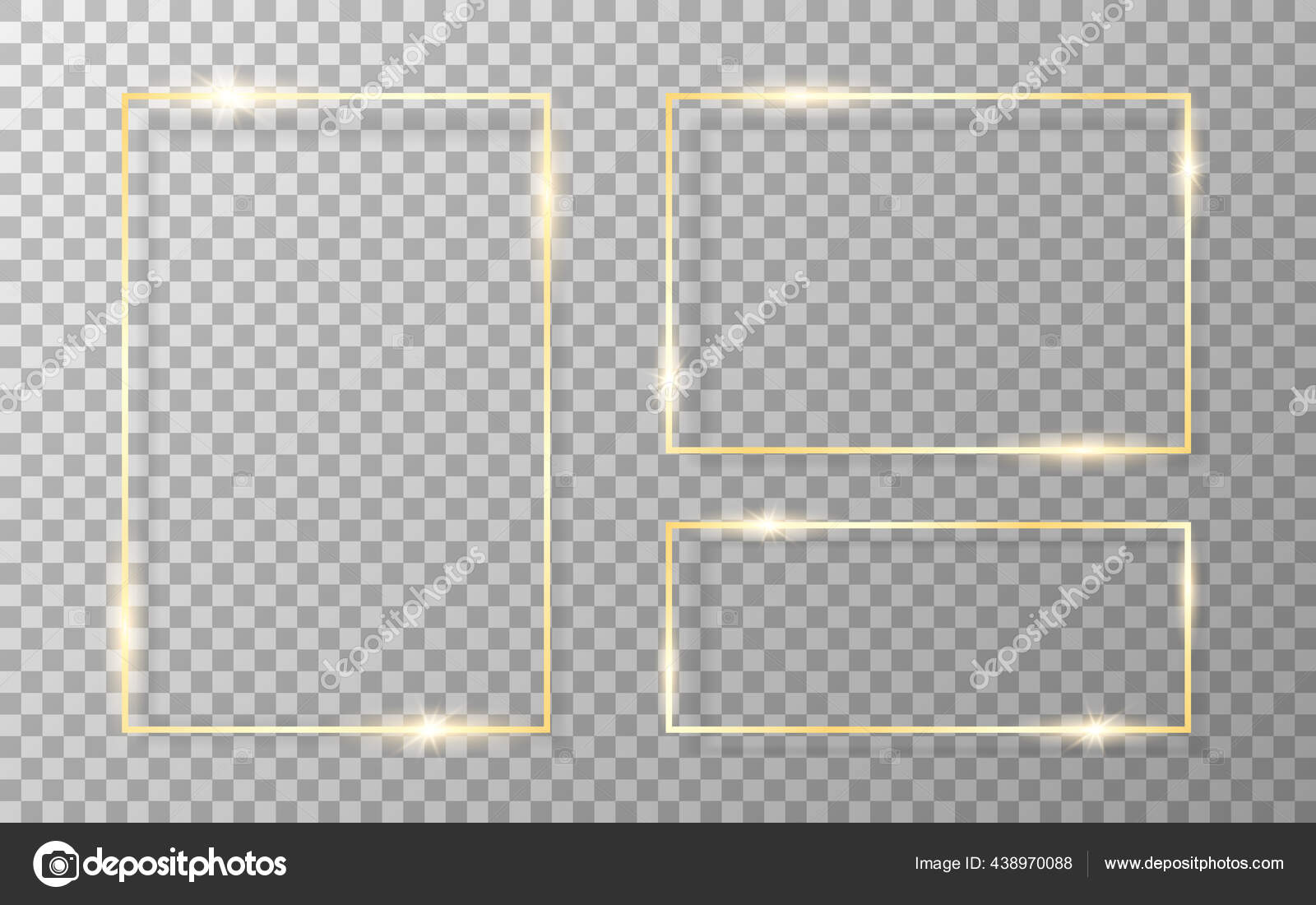 Gold Frame Border Square