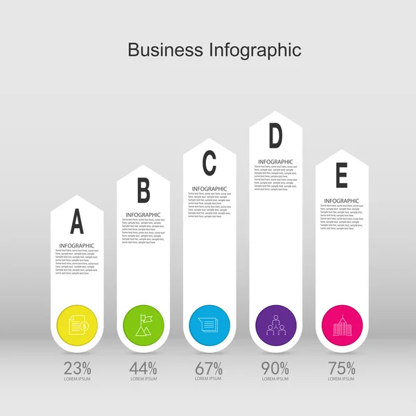 Infographic Line graph template — Stock Vector © orson #49132881