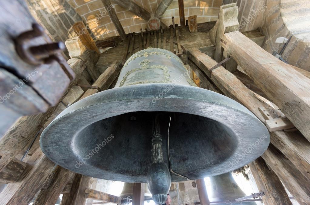 Old broken bell in a Christian church in Toledo, Spain Stock Photo by ...