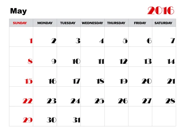 Calendario de 2013 a 2016 Vector de stock por ©Changered 11225645