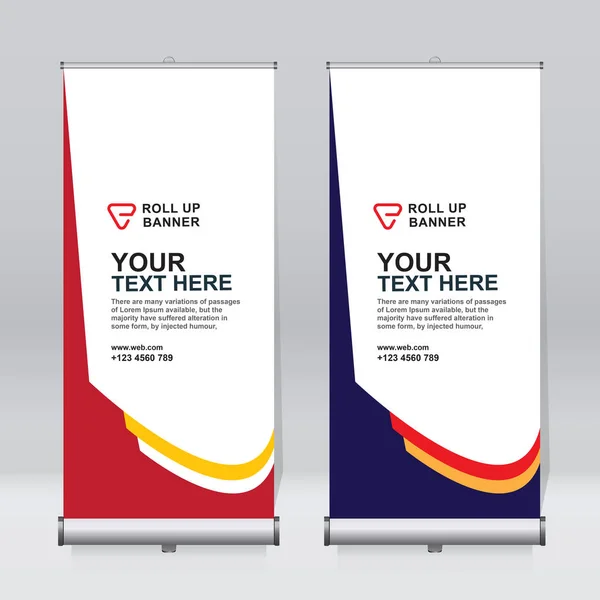 Roll Banner Pull Banner Banner Modern Vertical New Vector Design Stock Vector By ©vectorexpert