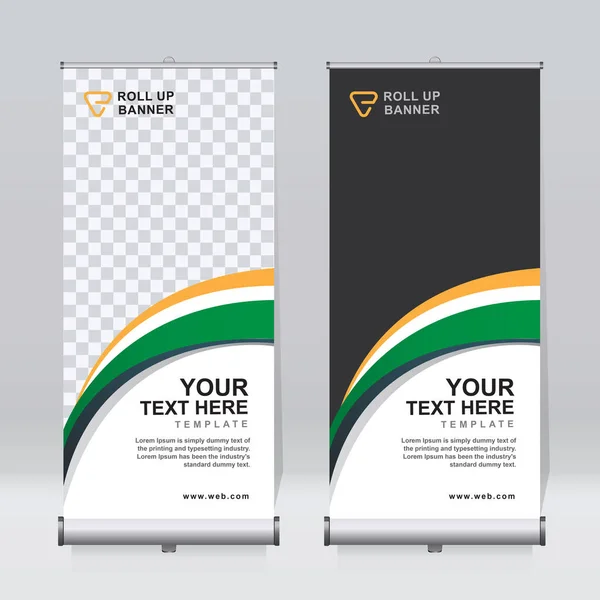 Roll Banner Pull Banner Banner Modern Vertical New Vector Design Stock ...