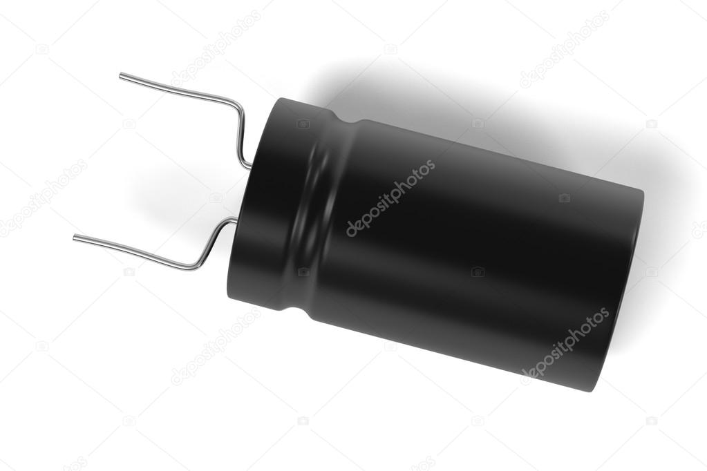 3d rendering of capacitor electronic part — Stock Photo © 3drenderings ...