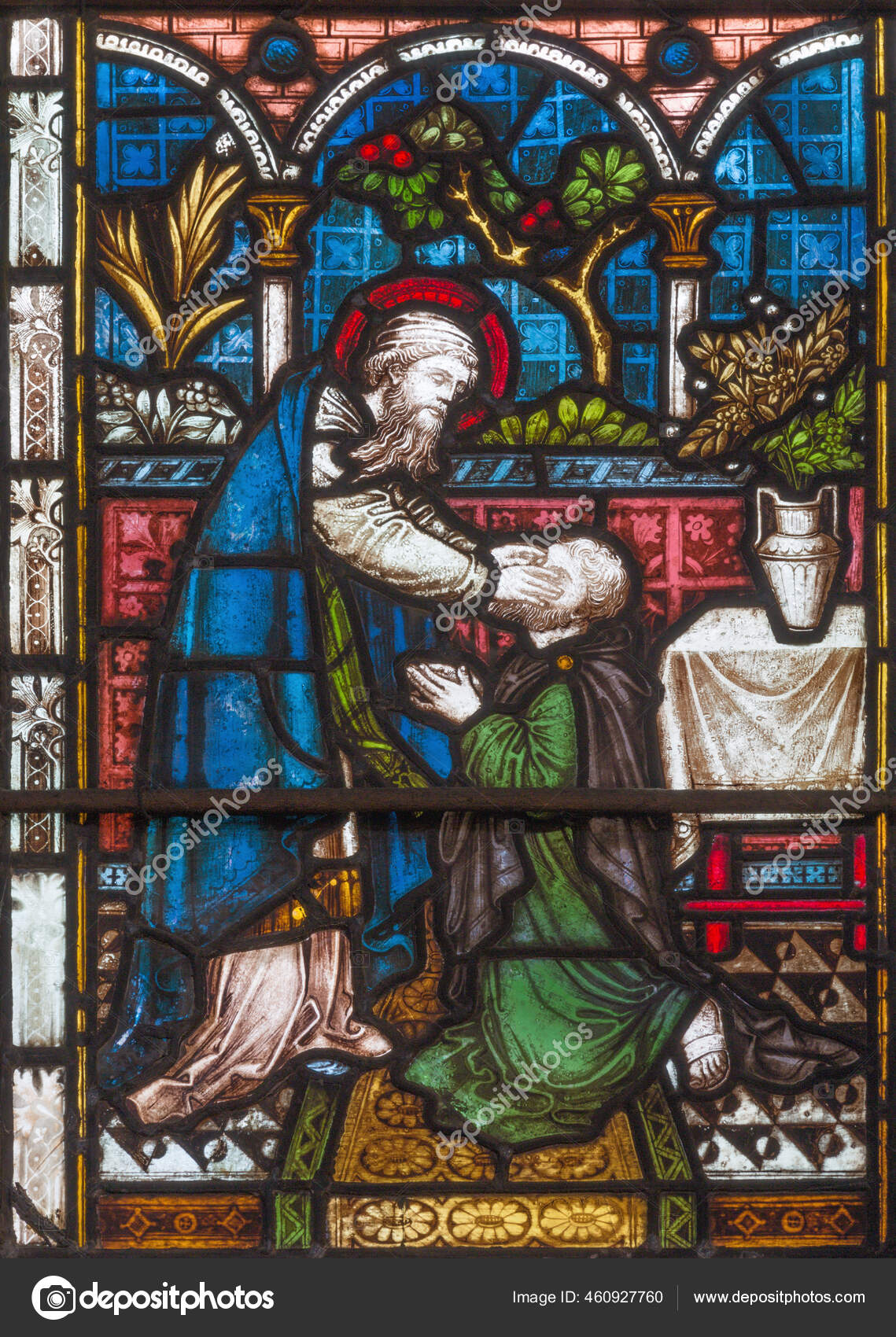 London Great Britain September 2017 Ananias Restoring Sight Saul ...