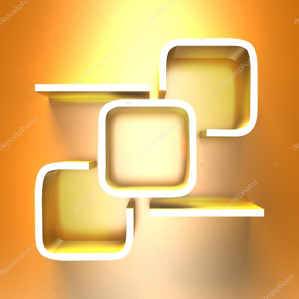 Modern creative shelves template for your design — Stock Photo ...