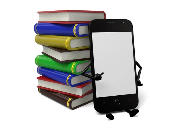 Smartphone similar to iPhone X mockup front and back sides on the desk ...