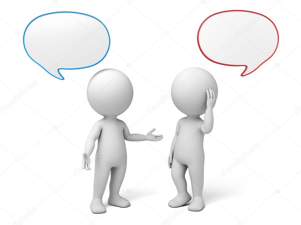 Discurso de discussão, diálogo — Fotografias de Stock © bluecups #86588138