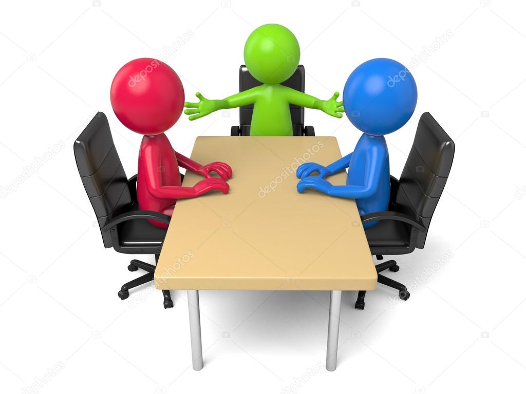 3D people negotiation Stock Photo by ©bluecups 93309114