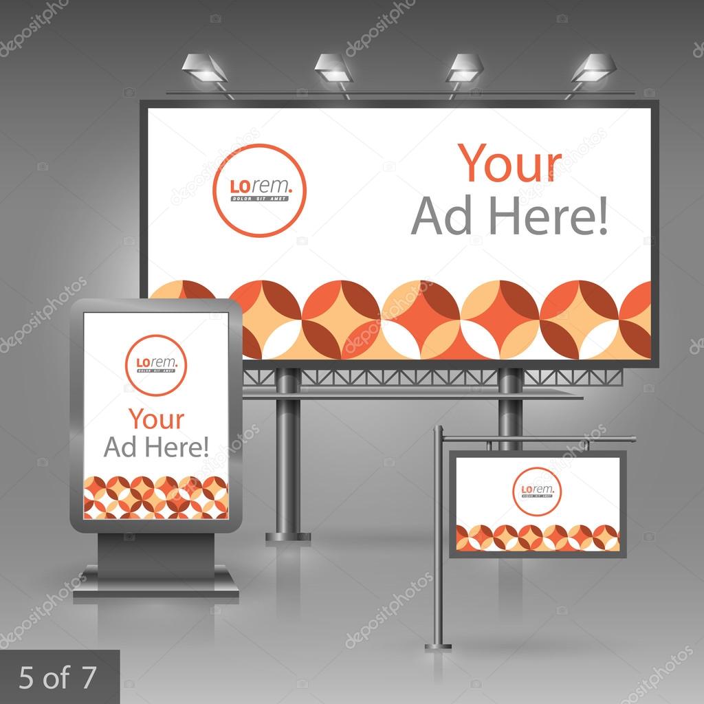 Outdoor advertising design Stock Vector by ©Kenterville 73355615