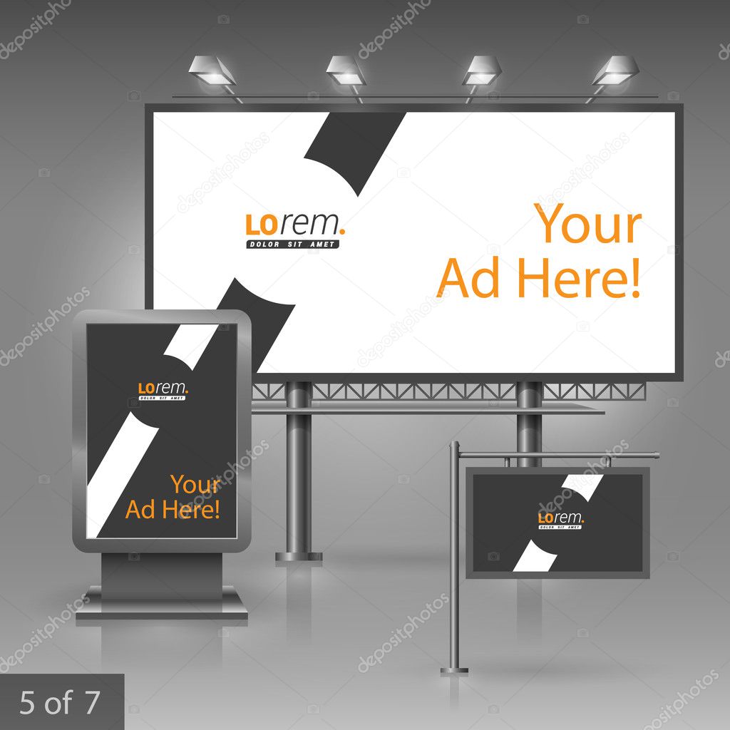 Outdoor advertising design Stock Vector by ©Kenterville 73355775