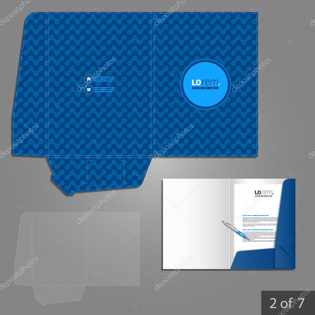 Folder template design Stock Vector by ©Kenterville 73912077