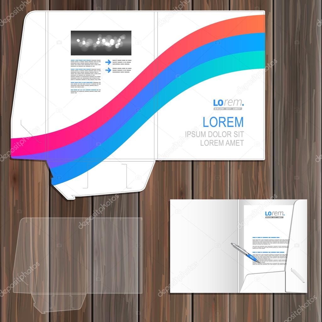 Folder template design Stock Vector by ©Kenterville 74776451