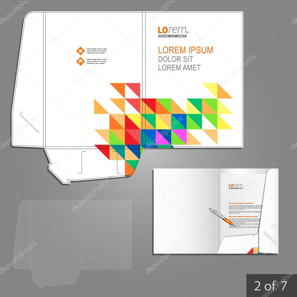 Folder template design Stock Vector by ©Kenterville 77619416