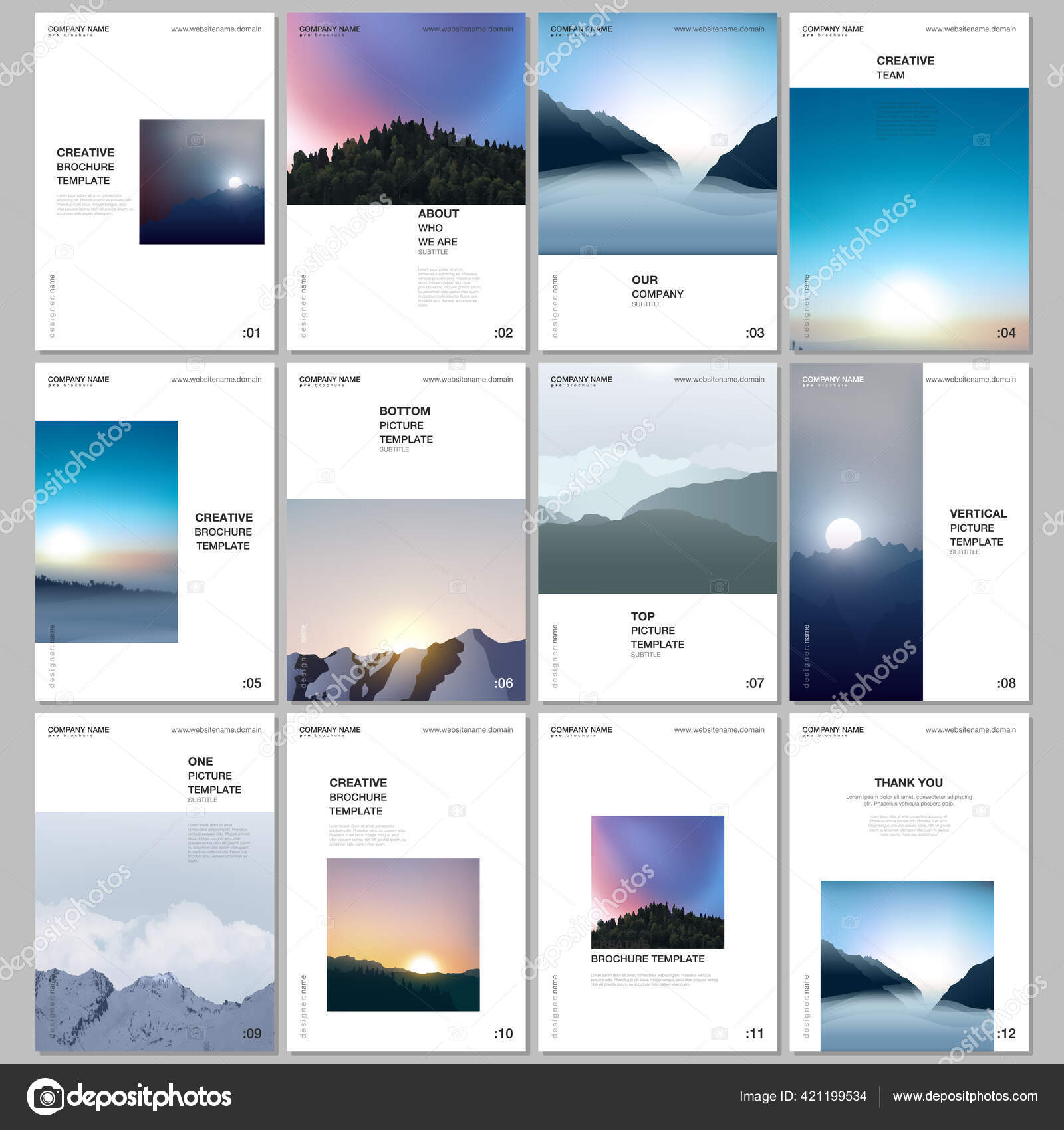 A4 brochure layout of covers templates for flyer leaflet, A4 brochure ...