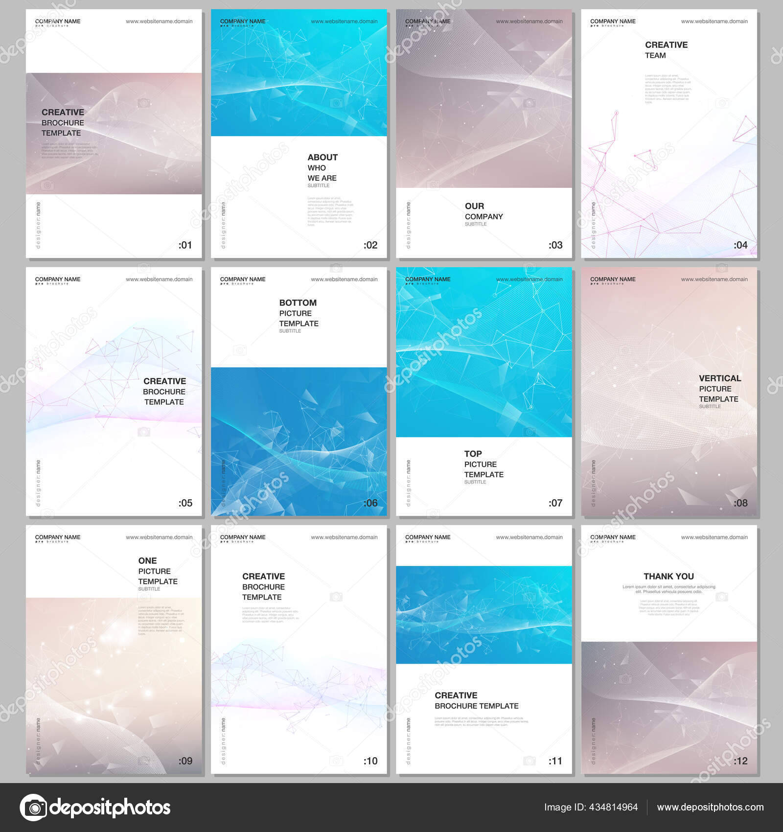 A4 brochure lay-out van omslagen sjablonen voor flyer folder, A4 ...