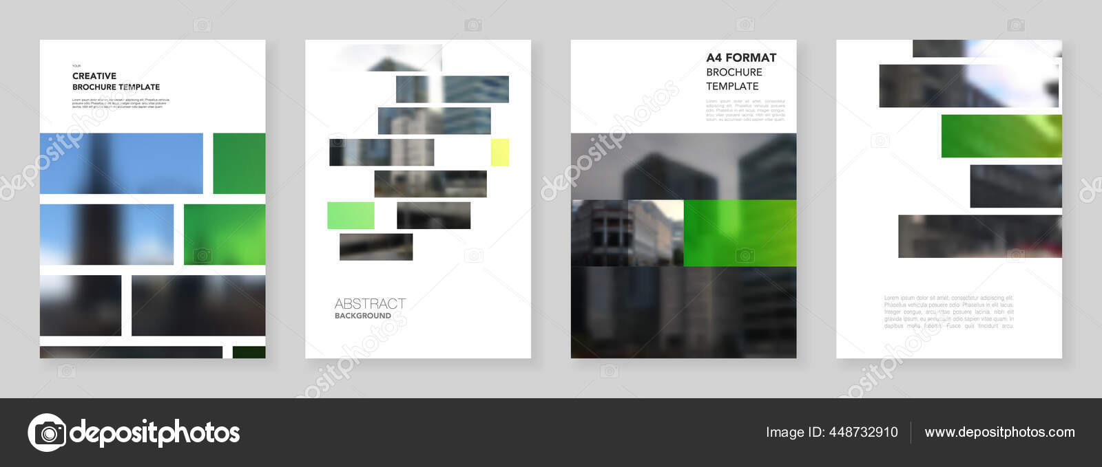 A4 brochure lay-out van omslagen sjablonen voor flyer folder, A4 ...