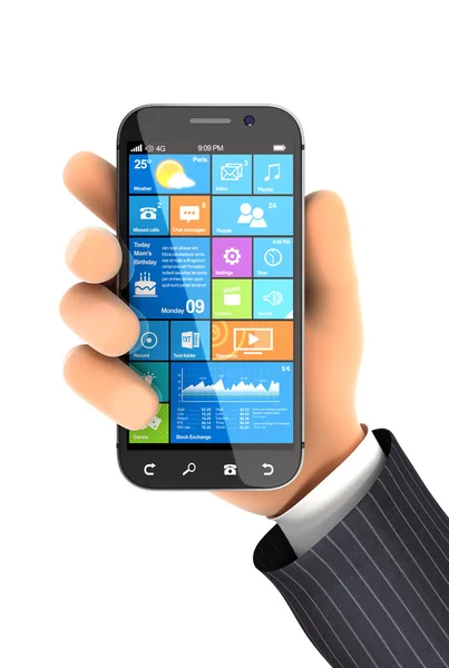 3d open smartphone — Stock Photo © 3Dmask #13629581