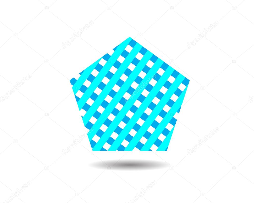 Icono del logotipo de la cinta del Pentágono Vector de stock por ©gagu ...