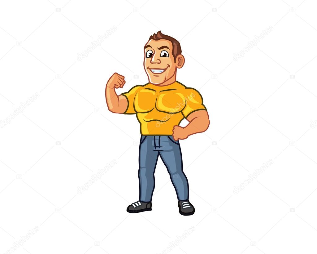Hunk Cartoon Mascot Stock Vector Image by ©gagu #112398098