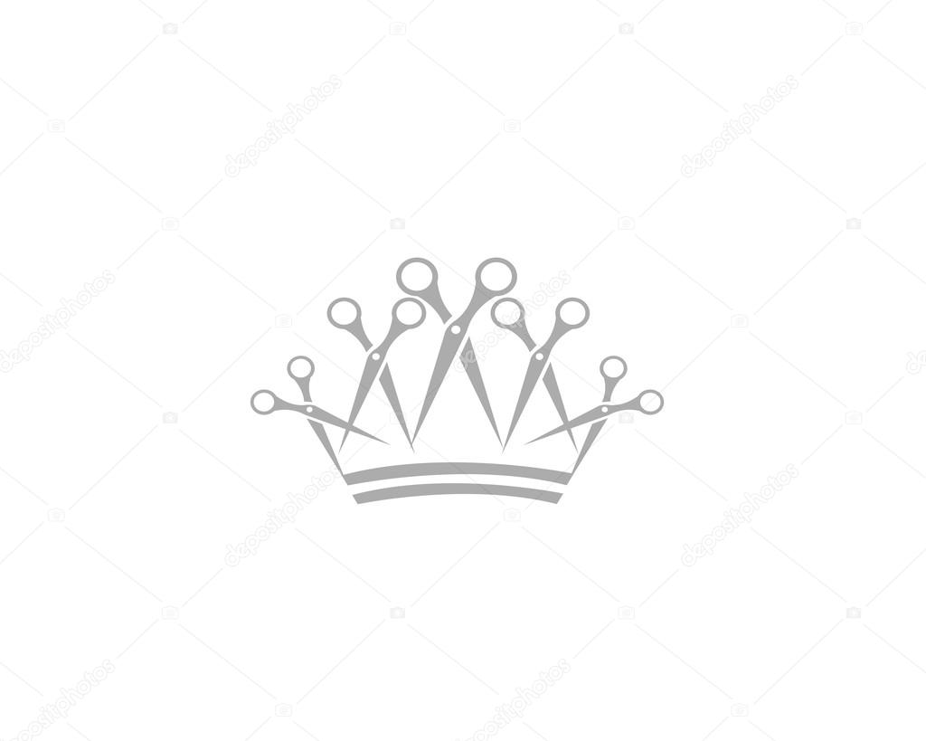 Scissors Tiara Logo Stock Vector Image by ©gagu #116241956