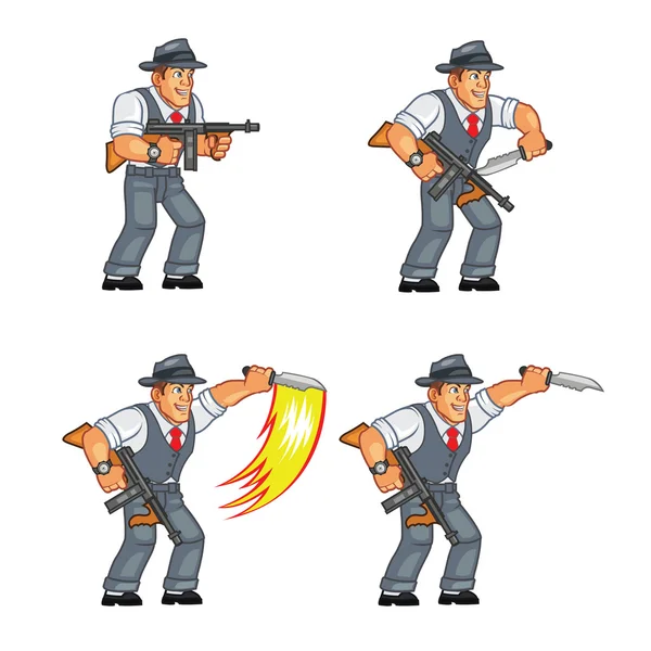 Red Neck Shooting Game Animation Sprite — Stock Vector © gagu #77993728