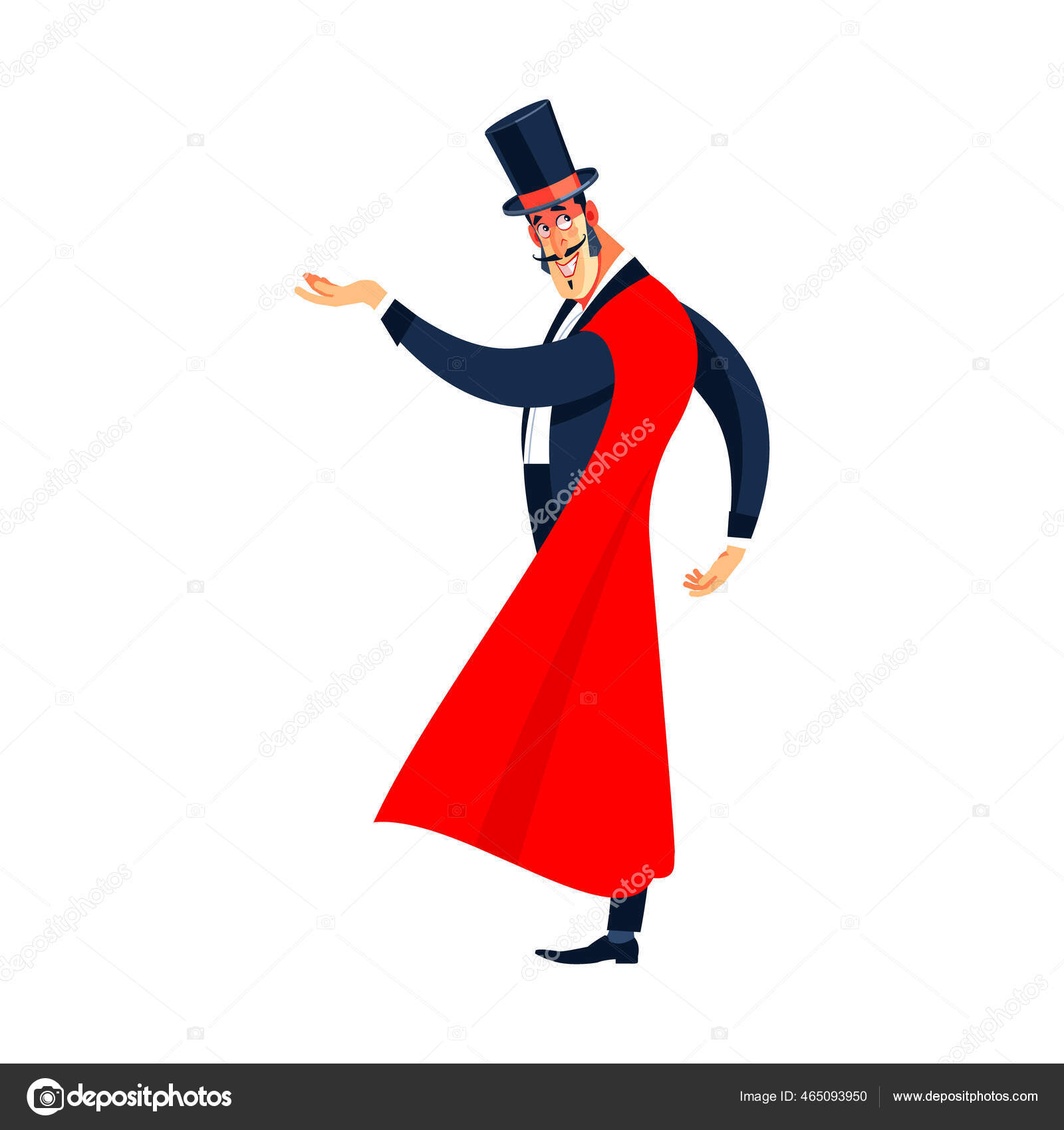 Showman. Joven artista masculino, presentador o actor en el escenario ...