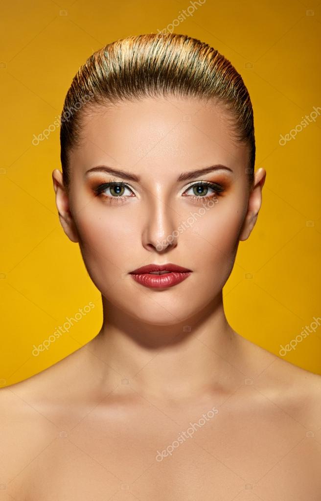 Beautiful Model Face Front