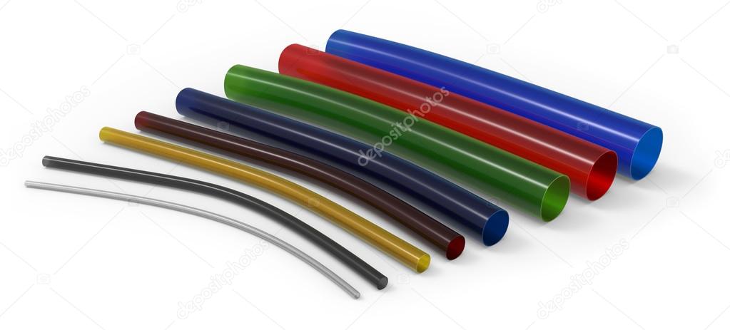 Flexible plastic tubing — Stock Photo © coddie #110130338