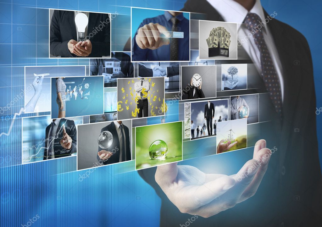 Reaching images streaming — Stock Photo © violetkaipa #100631782